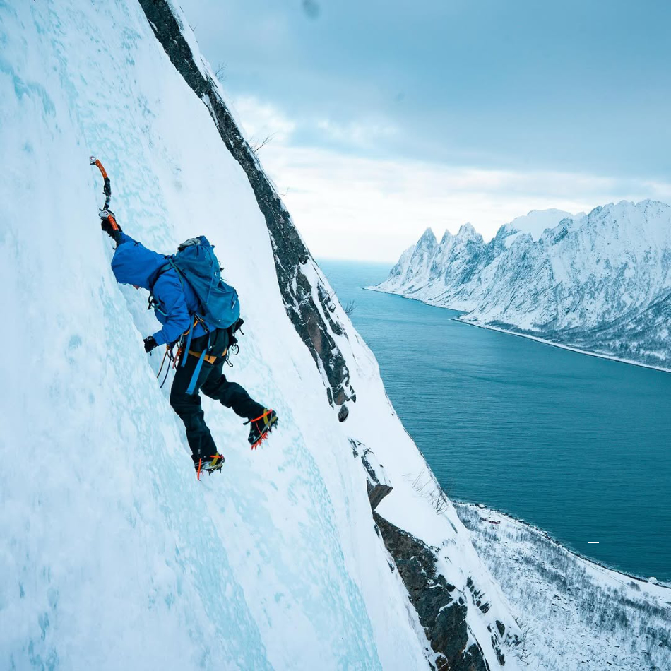 Ines Papert y Amelie Kühne, apertura en la norte del Breitinden, Isla ...