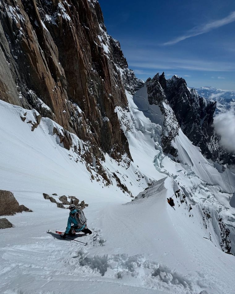 Vivian Bruchez finaliza su proyecto: 1ª persona en descender con esquís ...