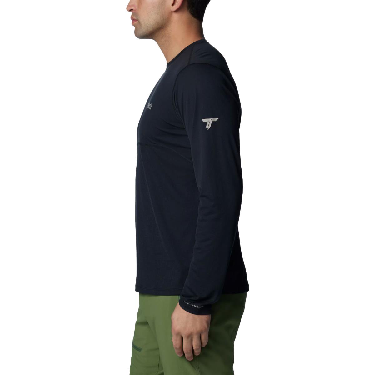 Columbia Cirque River Ls Crew Black | Barrabes