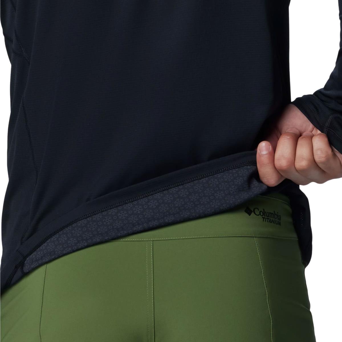Columbia Cirque River Ls Crew Black | Barrabes