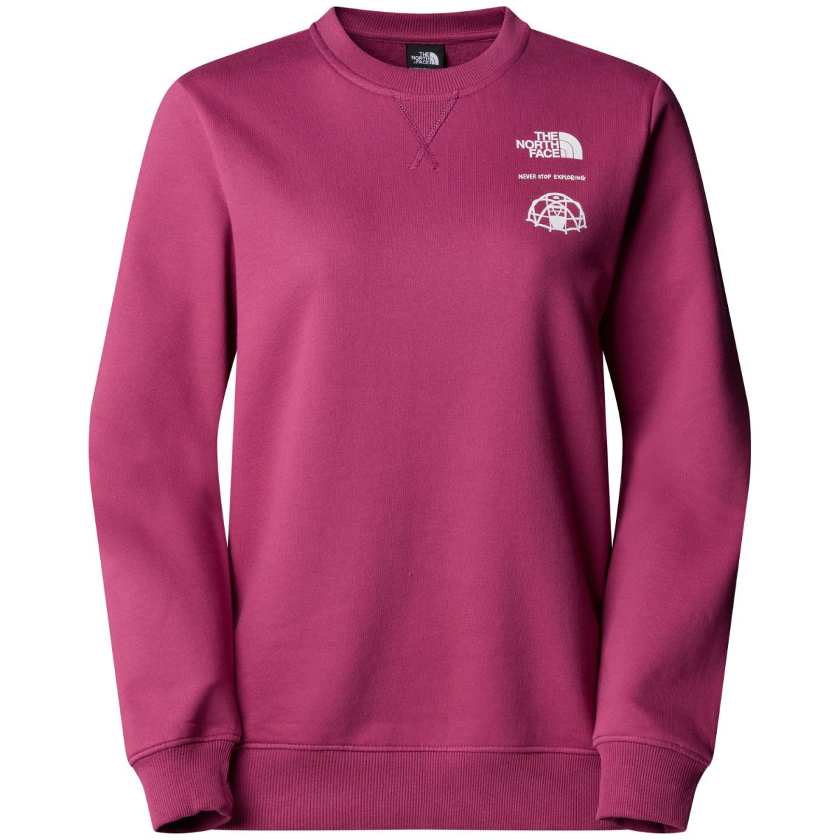 The North Face W Outdoor Graphic Crew Cyber Berry 6eo | Barrabes