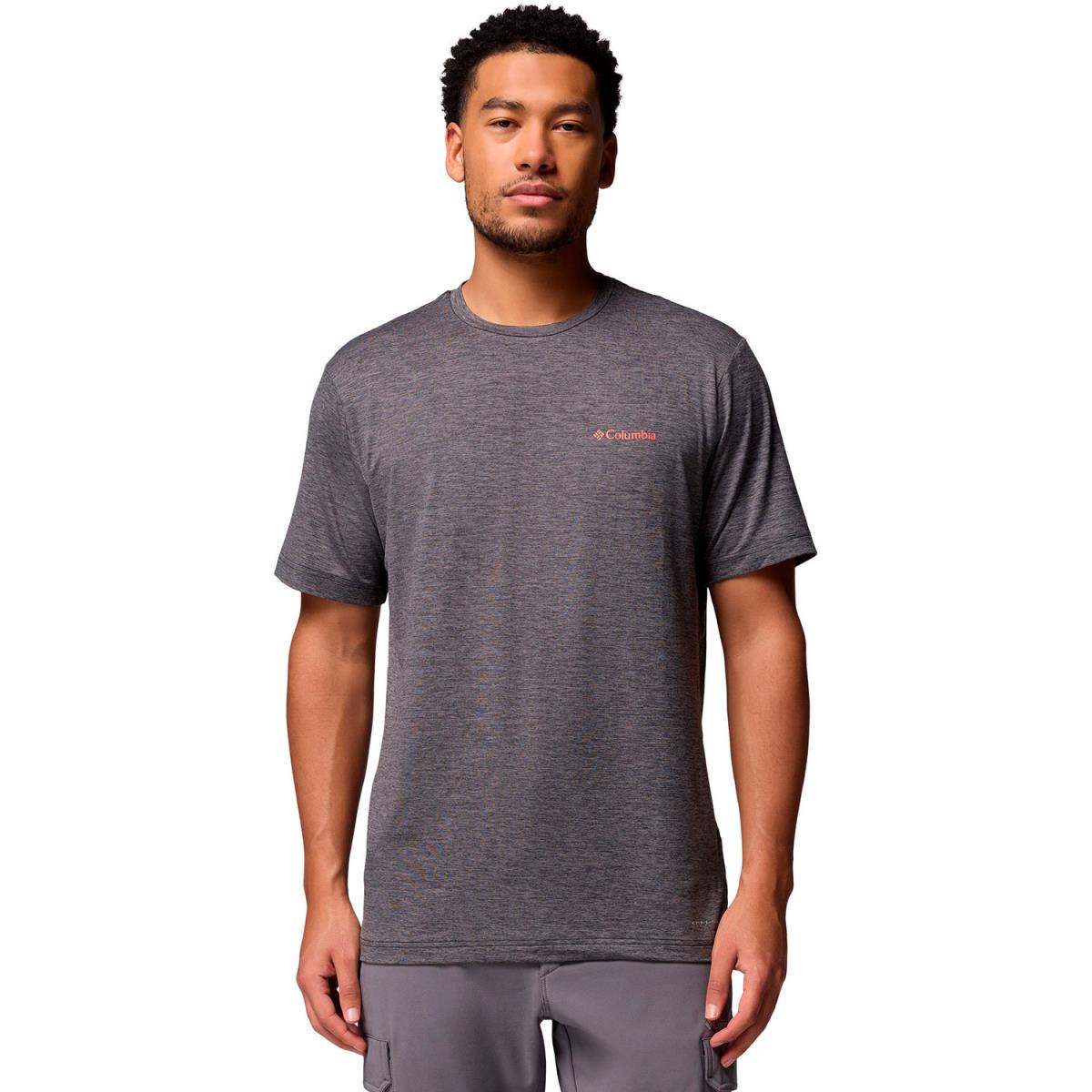 Columbia Kwick Hike Back Graphic Ss Tee Black Hea 008 | Barrabes
