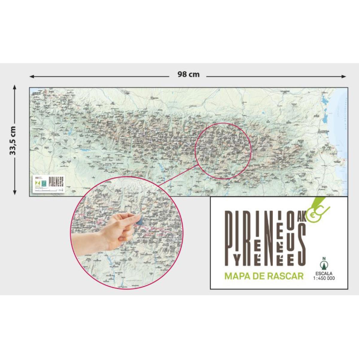 Mapa Ed. Alpina Mapa Pirineos De Rascar | Barrabes