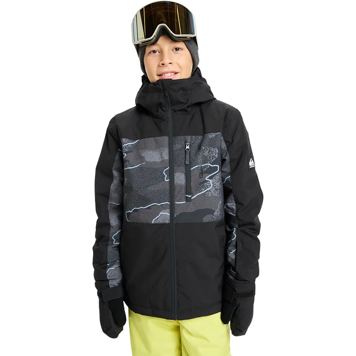 Quiksilver Jacket Side Hit Print Camostrokes True Black Camostroke ...