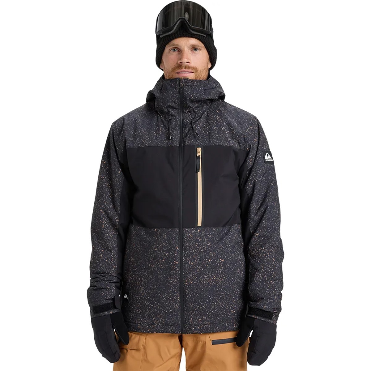 Quiksilver Jacket Sycamore Print Mountain Static True Bla Mountain S ...