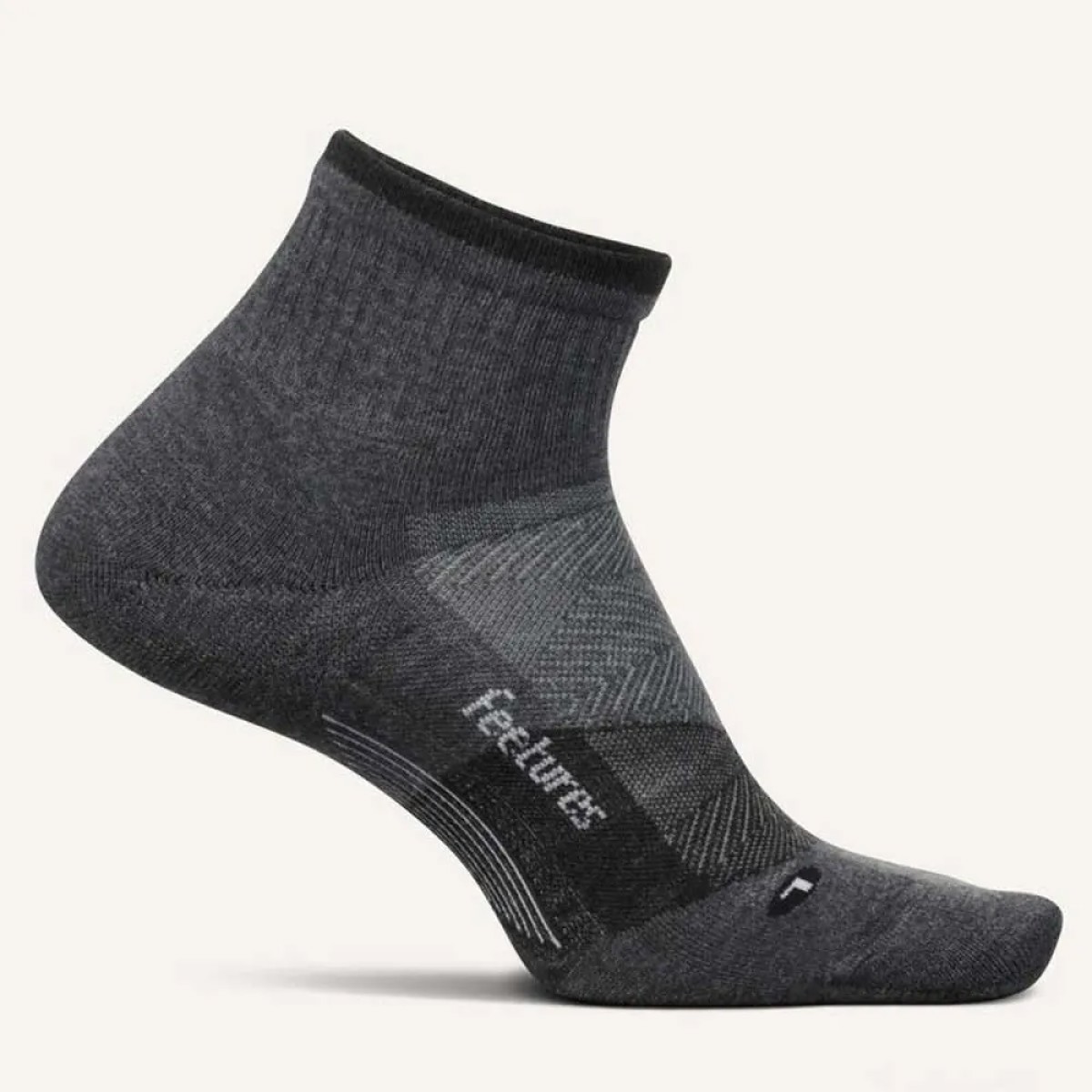Feetures Socks Trail Max Cushion Quarter Gray Gray | Barrabes