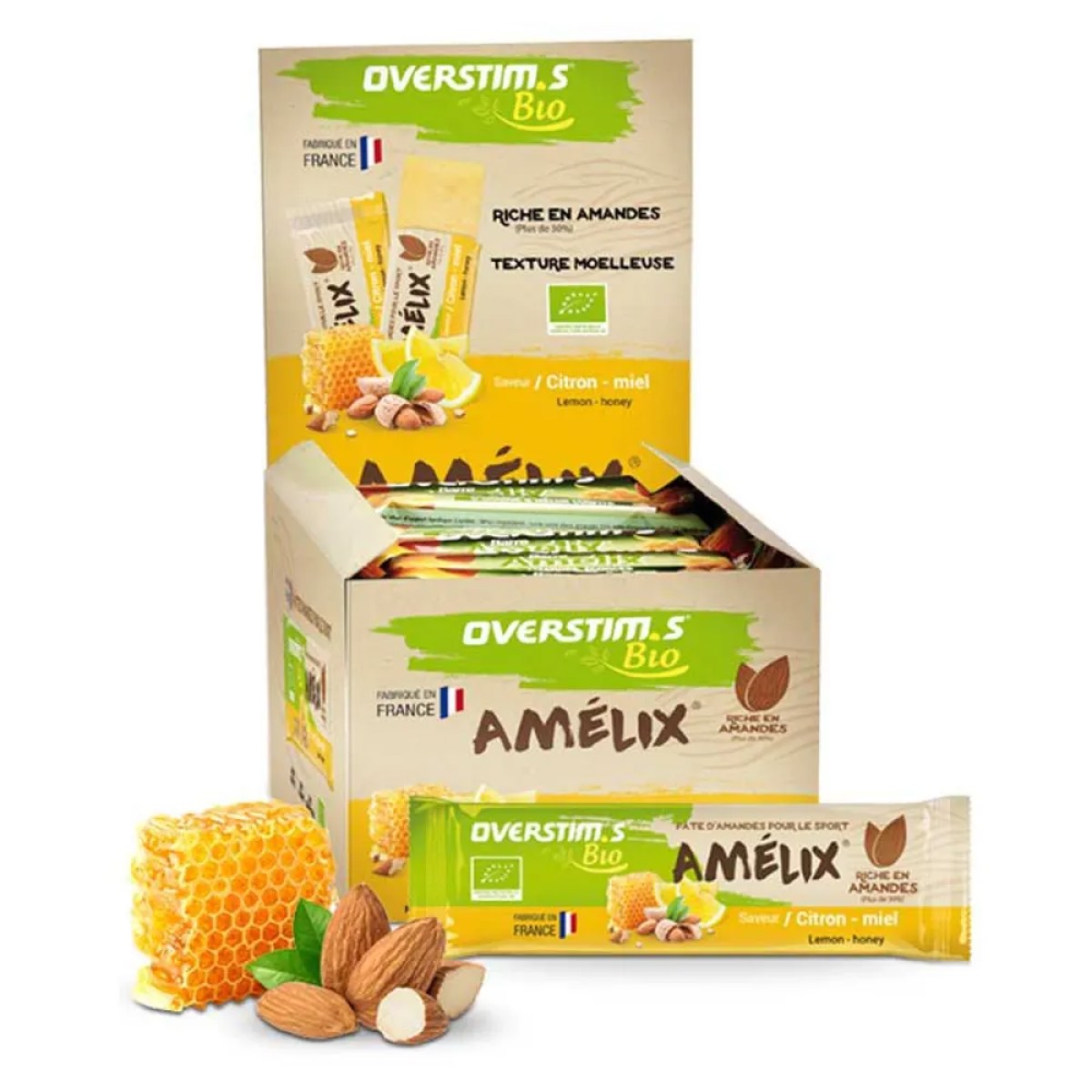 Overstims Bar Amelix Bio Miel Limón 25g Caja De 30 Ud Unico | Barrabes